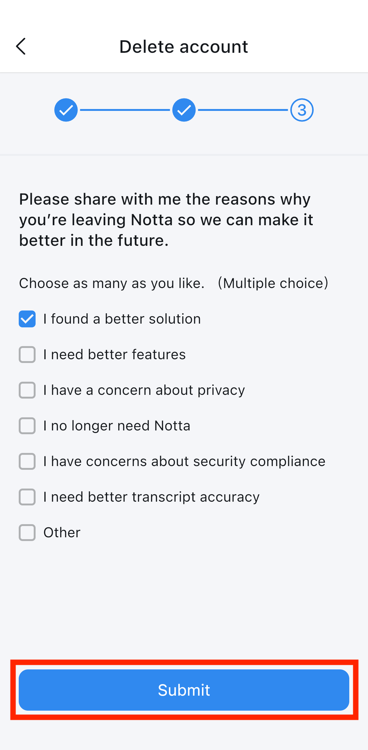 How to delete my Notta account? – Notta - Help Center