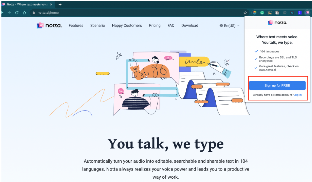Create transcripts – Notta - Help Center