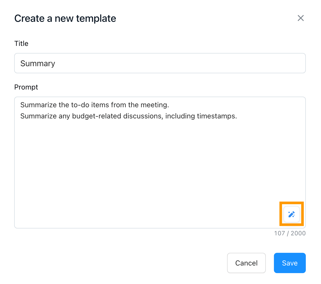Create custom templates – Notta - Help Center