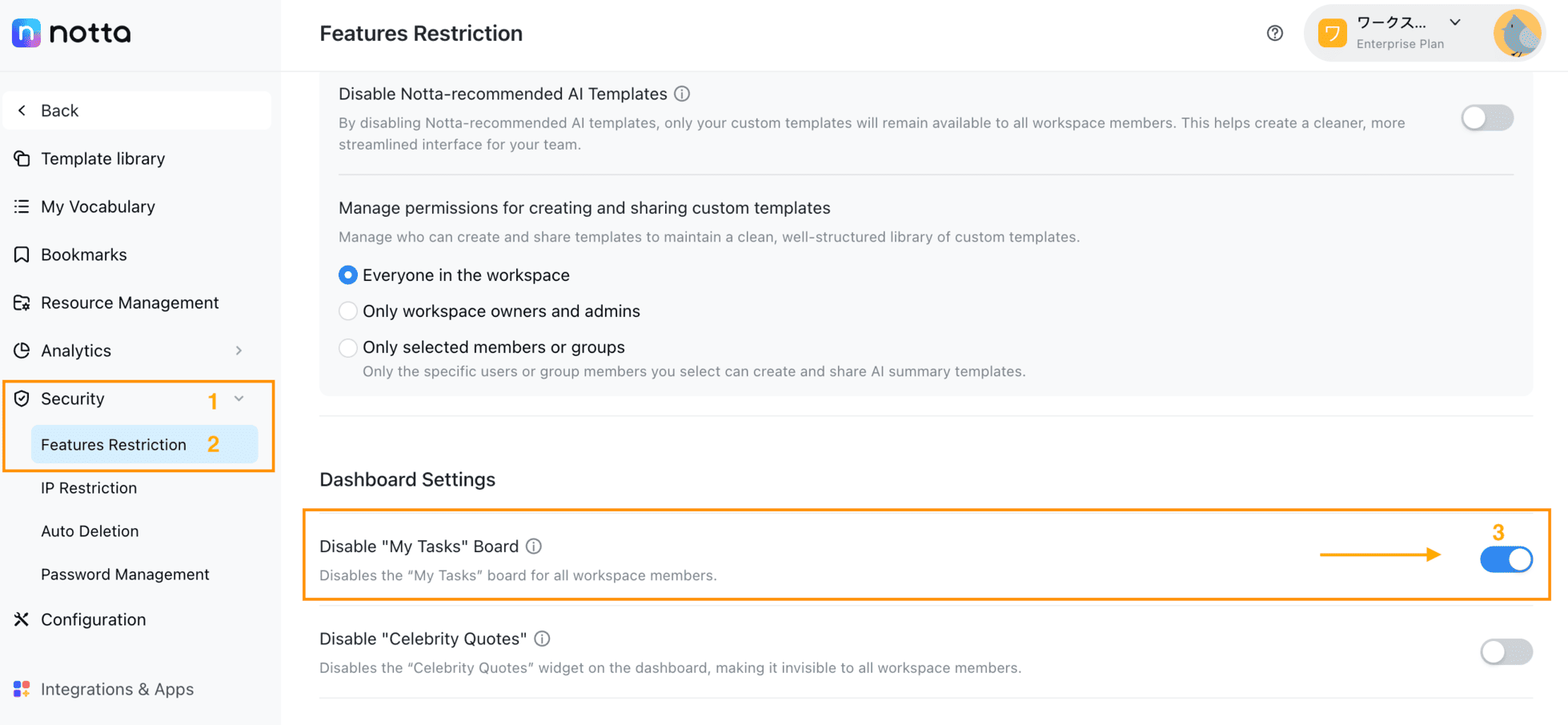 Hide My Tasks Board – Notta - Help Center