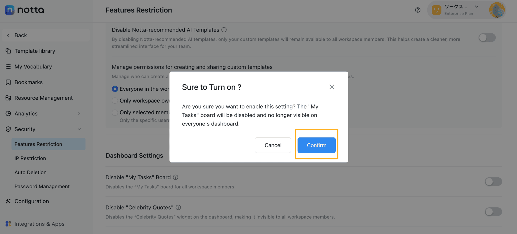 Hide My Tasks Board – Notta - Help Center